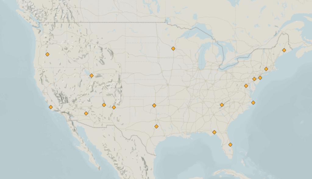 Rivian Adds 18 New Locations to Its Adventure Network Map